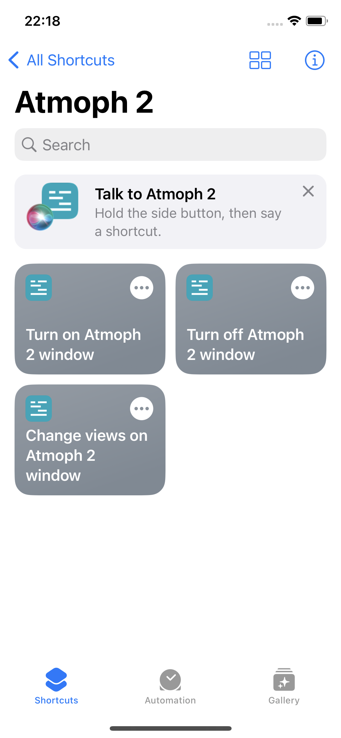 Operating your window using Siri – Atmoph